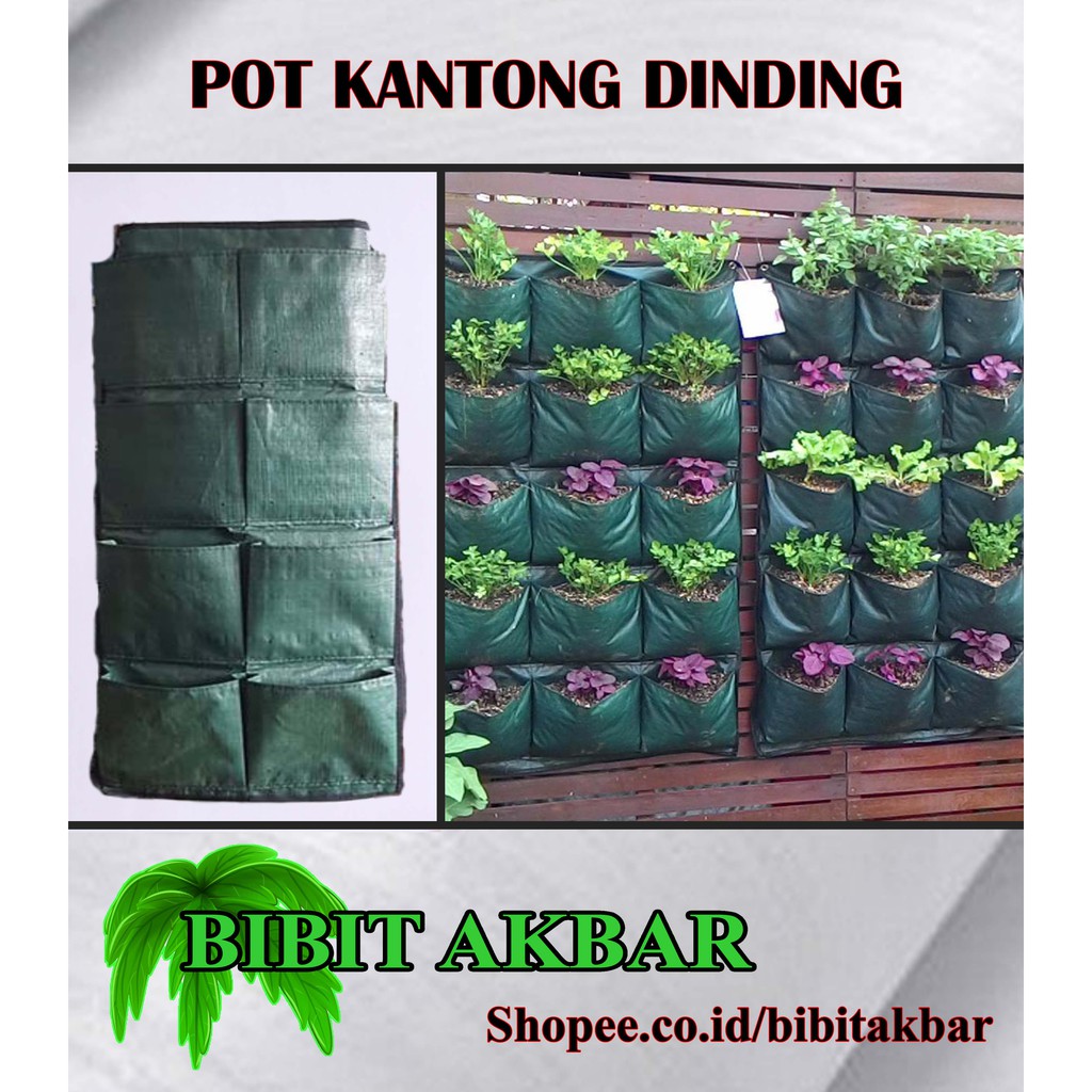 Jual Pot Kantong Dinding Isi 15 Kantong | Shopee Indonesia