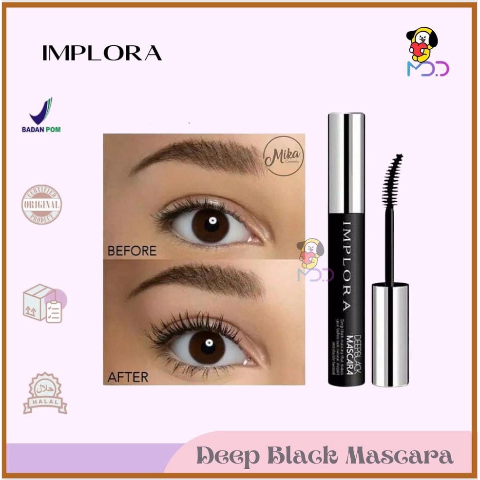 Jual PROMO !!! IMPLORA DEEP BLACK MASCARA - FEEL SUPER LASH / NEW LOOK ...