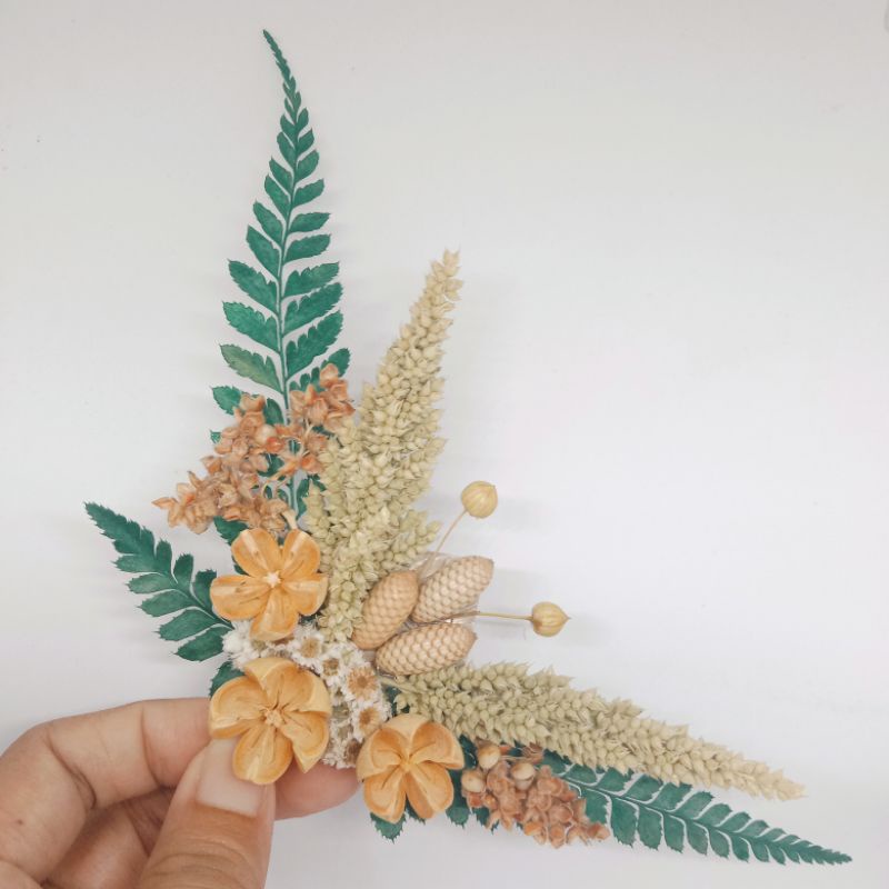 Jual Rangkaian bunga kering hiasan mahar bingkai pernikahan | Shopee ...