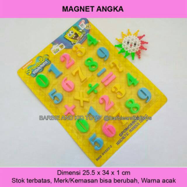 Jual Mainan Edukasi Anak Angka Magnet - Tempelan Kulkas | Shopee Indonesia