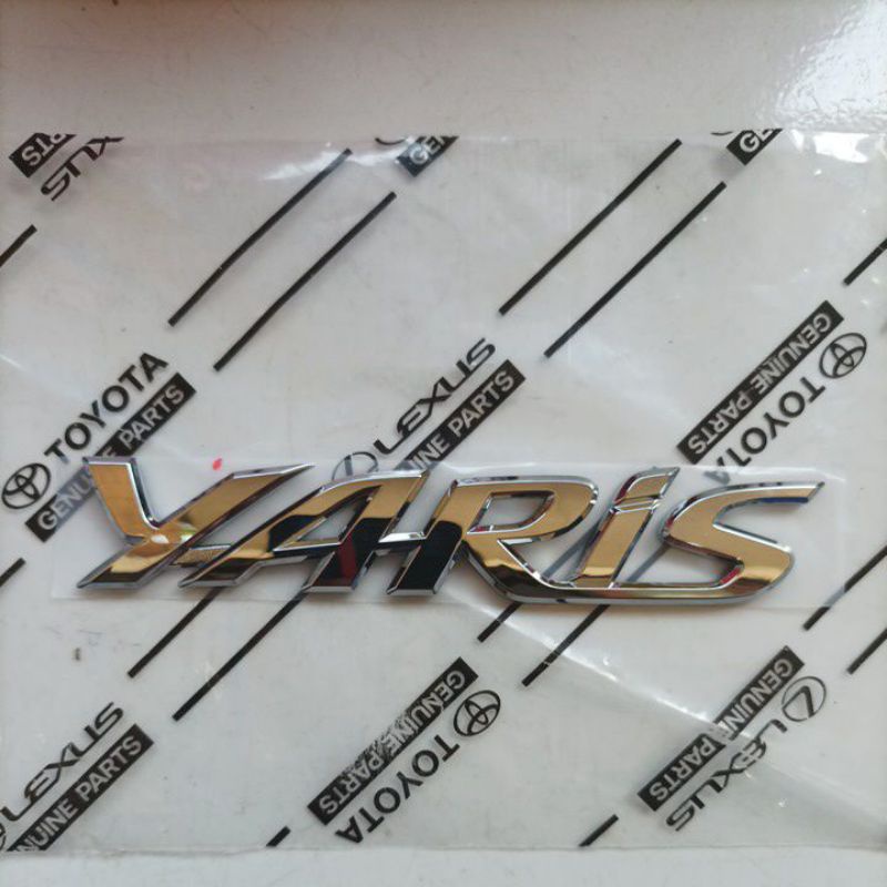 Jual Emblem yaris tulisan emblem yaris original Indonesia|Shopee Indonesia
