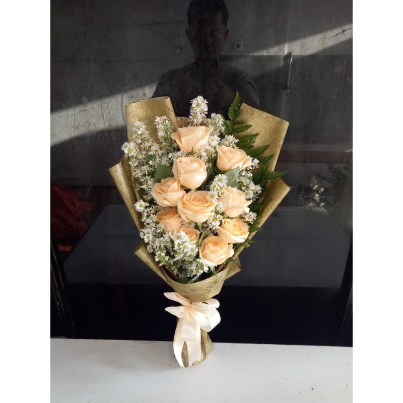 bucket bunga anniversary handbucket bunga mawar asli fresh | Shopee ...