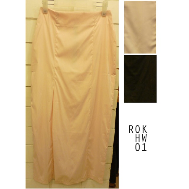 Jual ROK PENSIL PINK ABU KREM / PENCIL SKIRT . ROK MIDI BELAH | Shopee ...