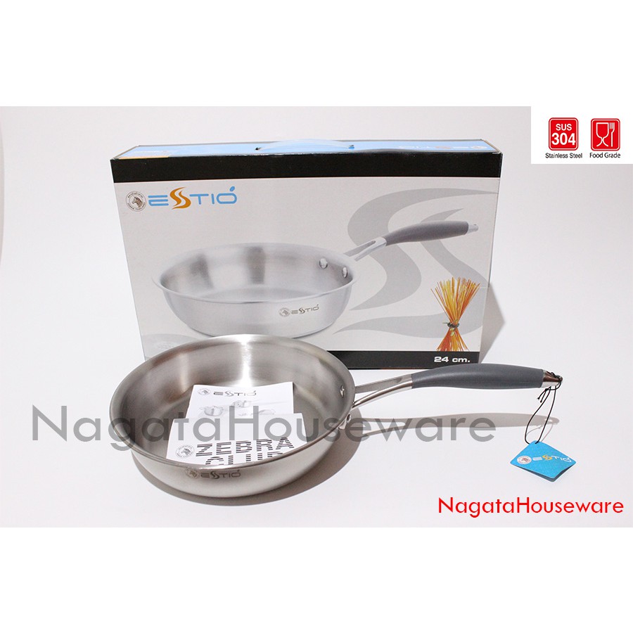 Jual Panci Penggorengan Stainless / Teflon Stainless / Estio P101 Fry ...
