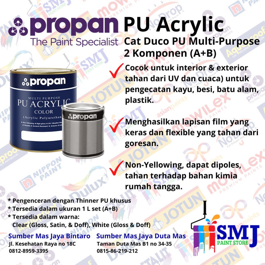 Jual CAT KAYU DUCO PROPAN PU MP PUL-765 2K - 1 LITER SET | Shopee Indonesia