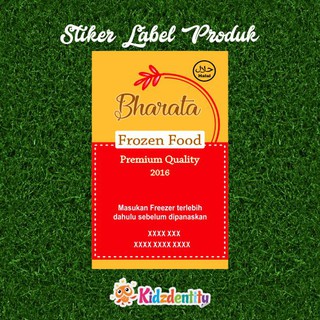 Jual STIKER LABEL PRODUK PERSEGI PANJANG "FROZEN FOOD" | Shopee Indonesia