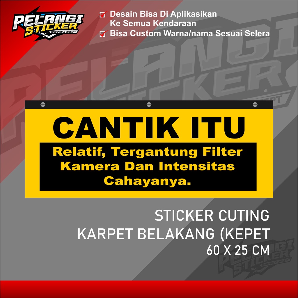 Jual Stiker Karpet Belakang Truk Stiker Kepet Karpet Belakang Stiker ...