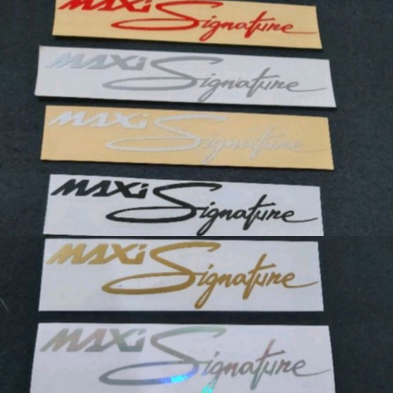 Jual Sticker Stiker Cutting MAXI SIGNATURE | Shopee Indonesia