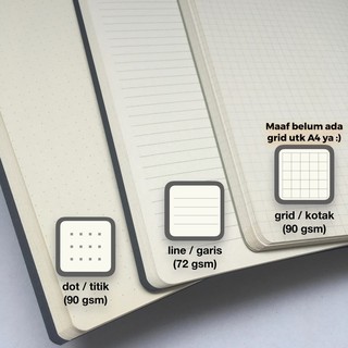 Jual Notebook Aesthethic buku TULIS catatan kuliah A4 isi polos dot ...