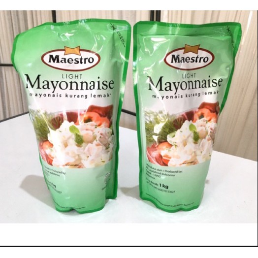 Jual MAYO MAESTRO Kemasan 1kg / MAYONNAISE / MAYONAIS Maestro Pouch ...