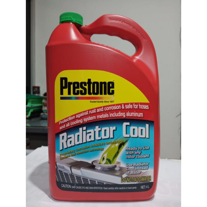 Jual AIR RADIATOR Prestone Radiator Coolant Hijau 4 Liter | Shopee ...