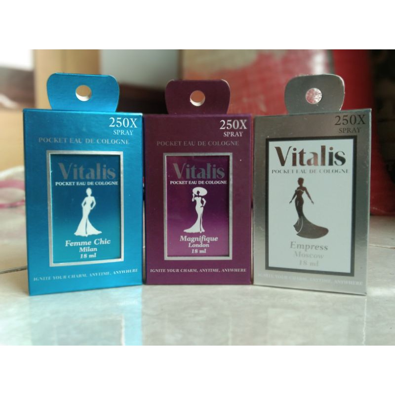 Jual Vitalis pocket EDC Empress Moscow / Magnifique London / Femme Chic ...