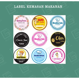 Jual CETAK STIKER /LABEL BULAT/LABEL NAMA/LABEL MAKANAN/TOPLES KEMASAN ...