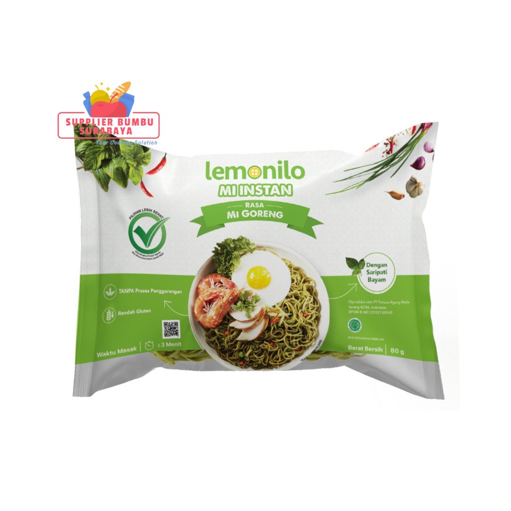 Jual Lemonilo - Mie Instant Sehat / Mie Goreng Sehat 80g | Shopee Indonesia
