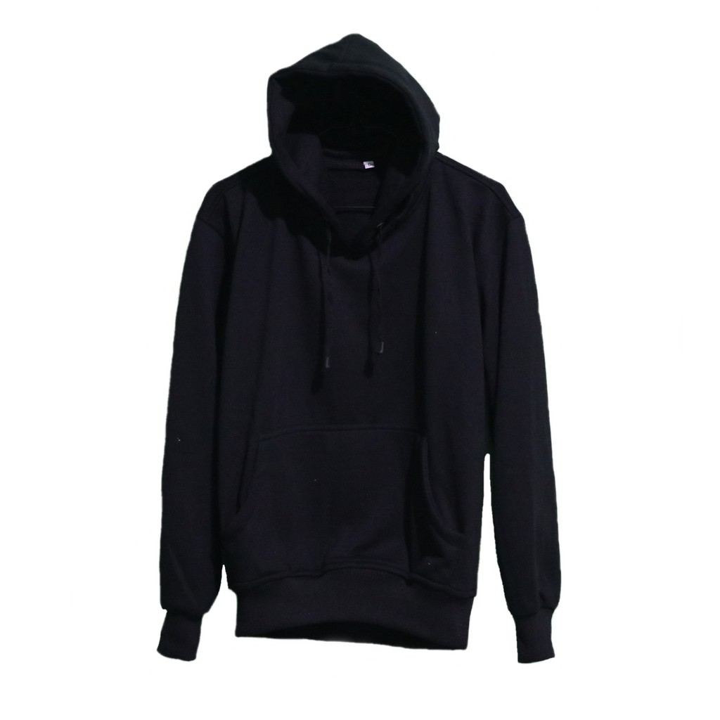 Jual Fitri Collection - Jaket Hodie Tebal Unisex - Black | Shopee Indonesia