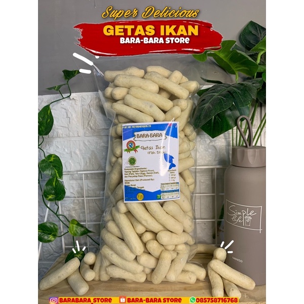 Jual Getas ikan/ kretek Bangka/cemilan instan/snack kurau kemasan ...