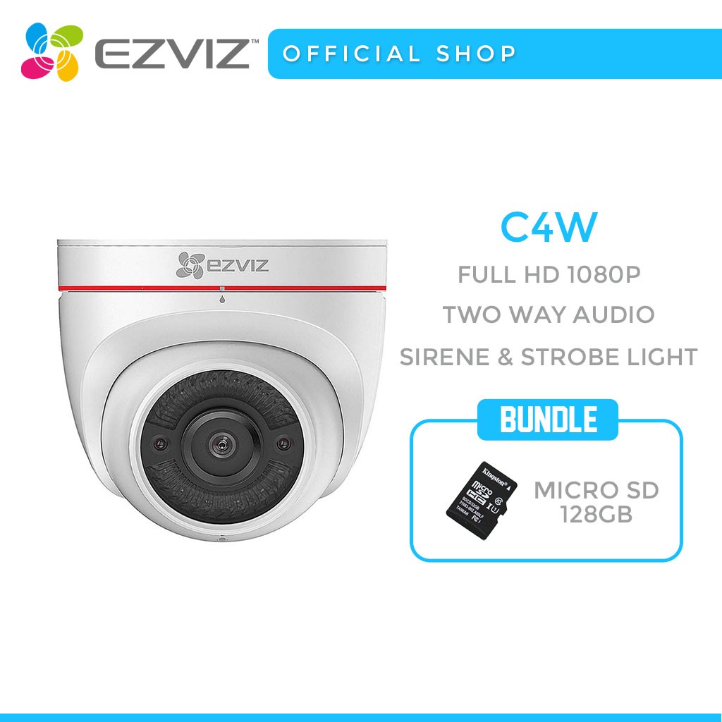 Jual EZVIZ C4W Bundle Micro 128GB - 1080P Outdoor IP Camera CCTV With ...