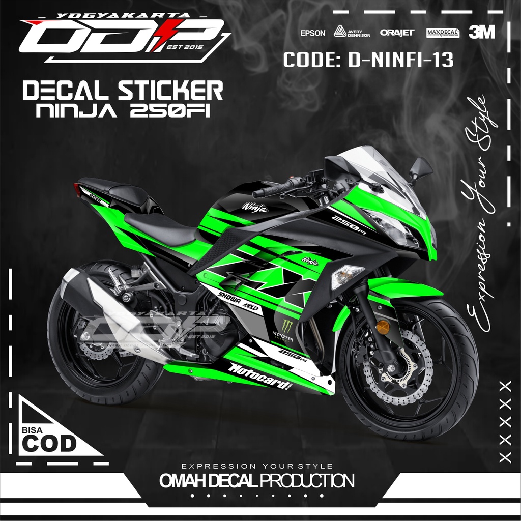 Jual DECAL NINJA 250 FI FULL BODY NINJA 4 TAG NINJA DECAL KEREN NINJA ...