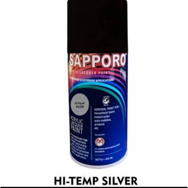 Jual cat semprot Pylox sapporo 300ml hi temp silver / anti panas ...