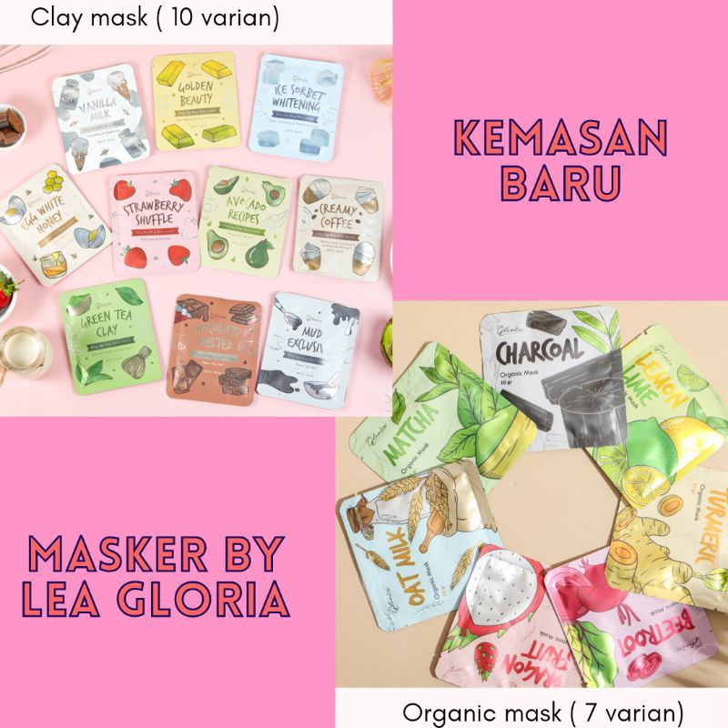 Jual Masker by lea gloria / maskerbylea lea gloria face mask (BPOM) Indonesia|Shopee Indonesia