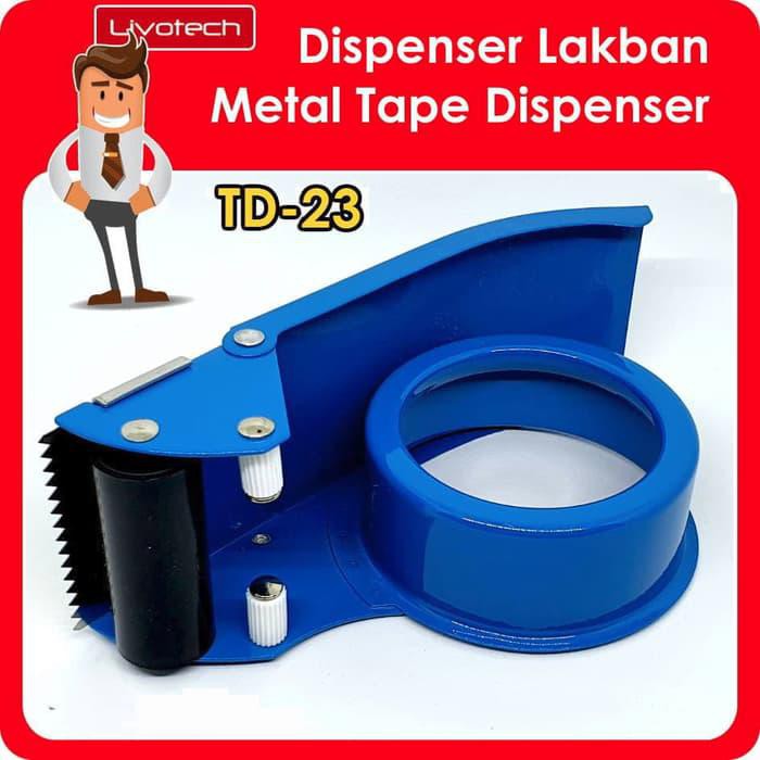 Jual Tape Dispenser Lakban Tempat Isolasi Besar Pemotong Selotip Metal ...