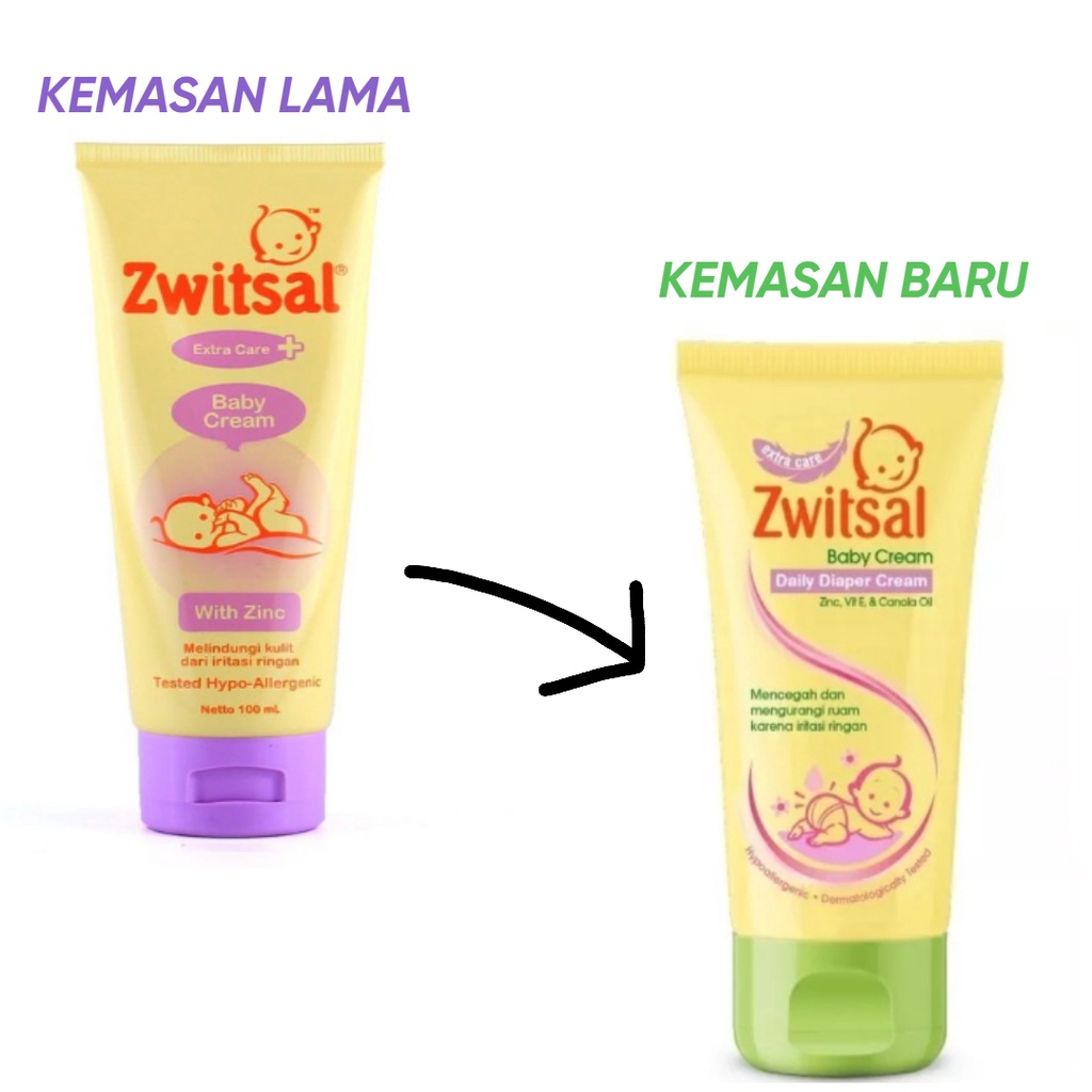 Jual Zwitsal Extra Care Baby Cream with Zinc 50G | Shopee Indonesia