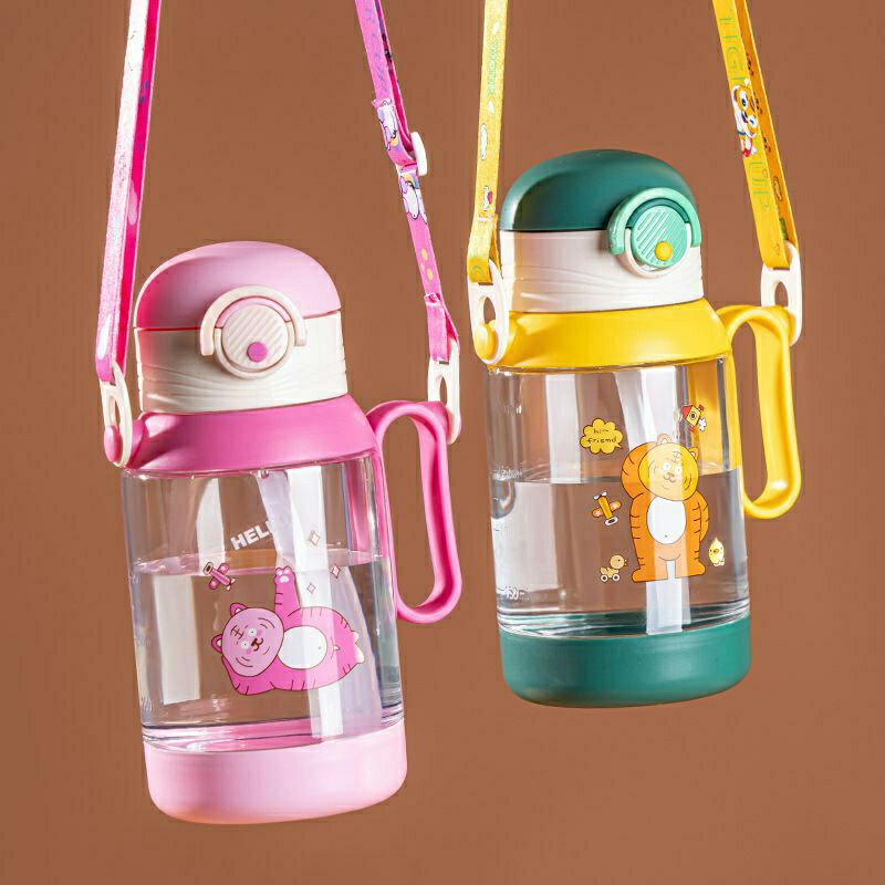 Jual Botol minum anak sd/tk plus tali pajang bpa free | Shopee Indonesia