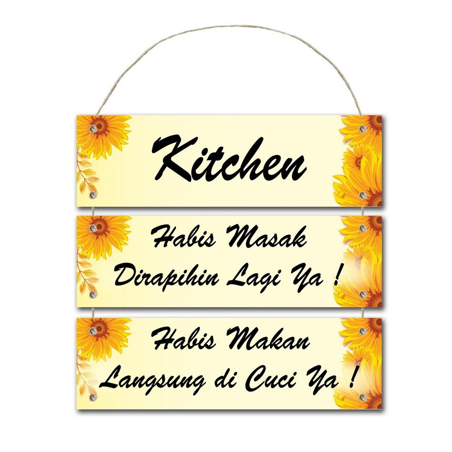 Jual hiasan dinding dapur aturan dapur papan peringatan | Shopee Indonesia