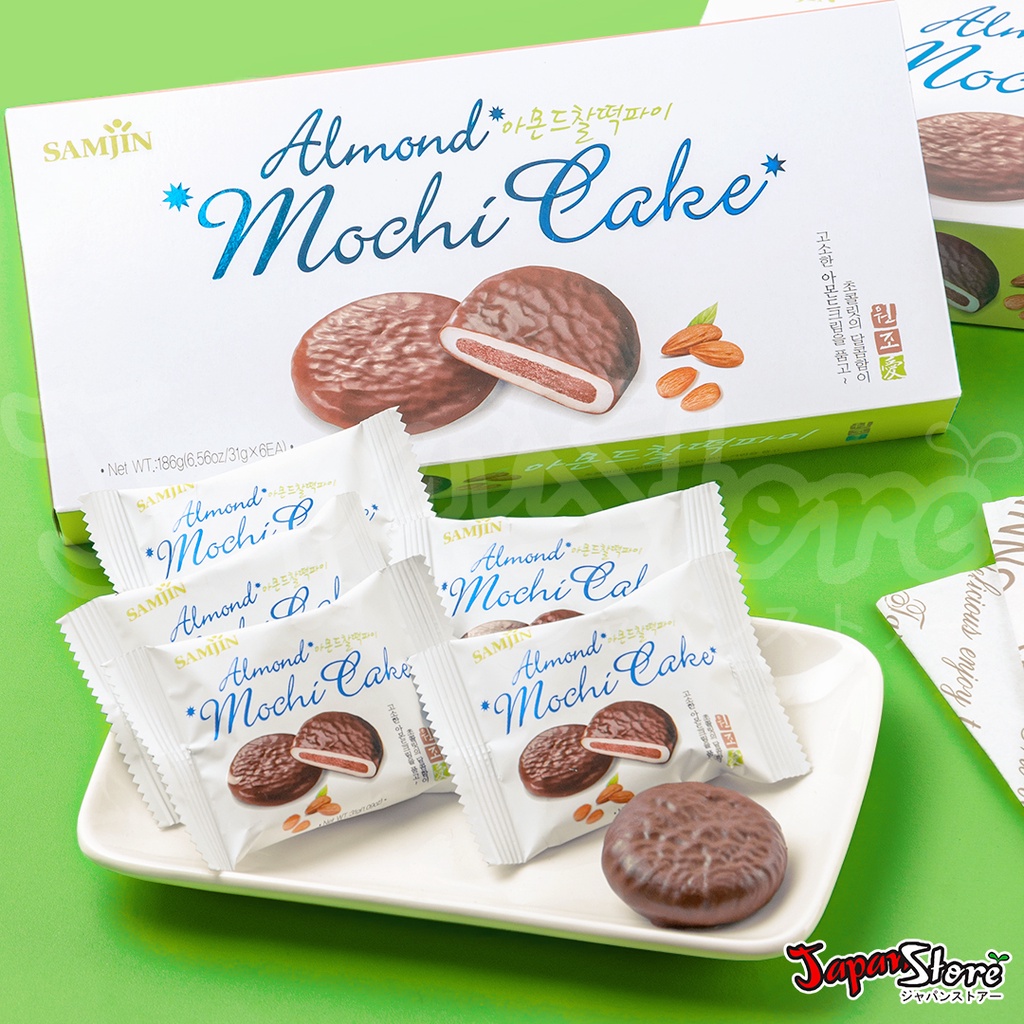 Jual Samjin Almond Mochi Cake (6 Mochi) | Shopee Indonesia