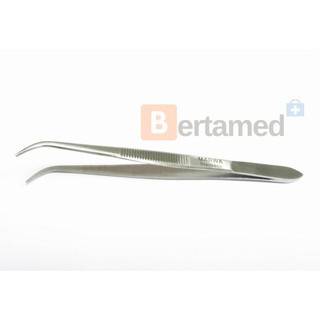 Jual Splinter Dressing Forcep Curved - Serrated Jaws / Pinset Mata ...