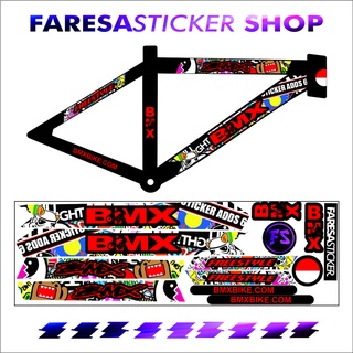 Jual (COD) STRIPING STICKER SEPEDA BMX X JDM MERAH | Shopee Indonesia