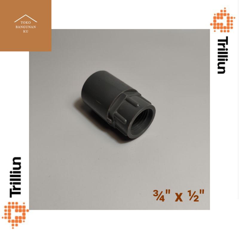 Jual Verloop Drat 3/4 x 1/2 inchi - Socket Overloop opersock Perlop ...