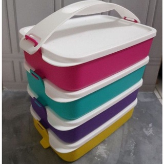 Jual rantang tupperware / klick to go 2 susun | Shopee Indonesia