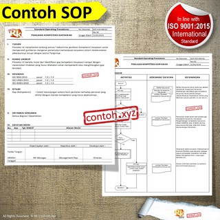 Jual Contoh SOP & Form Penilaian Kompetensi Karyawan (SoftCopy) sesuai ...