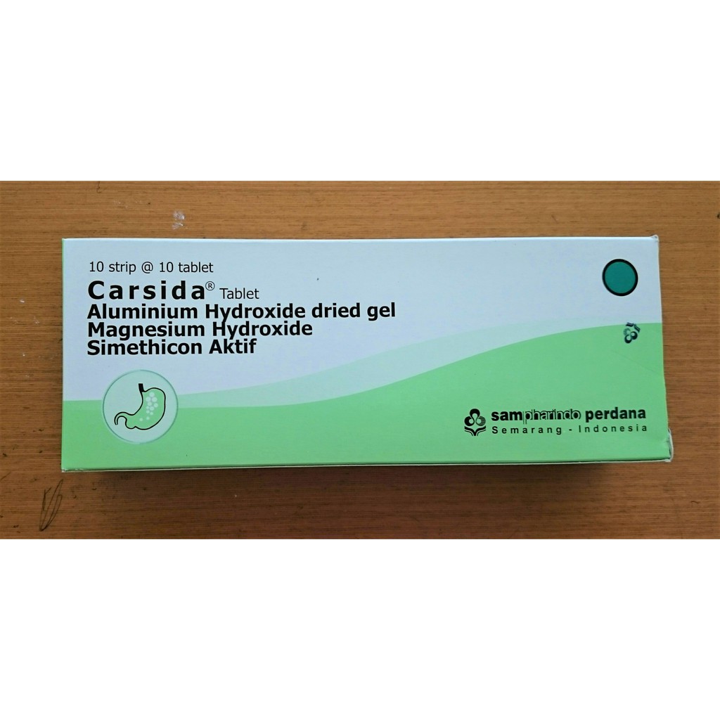 Jual Carsida per Box / Dus isi 100 Tablet - Obat Maag Kembung Mual ...