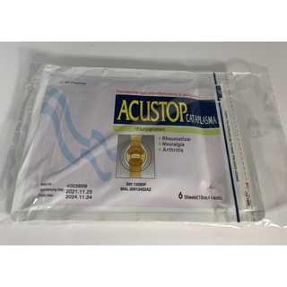 Jual ACUSTOP CATAPLASMA 6 SHEETS | Shopee Indonesia