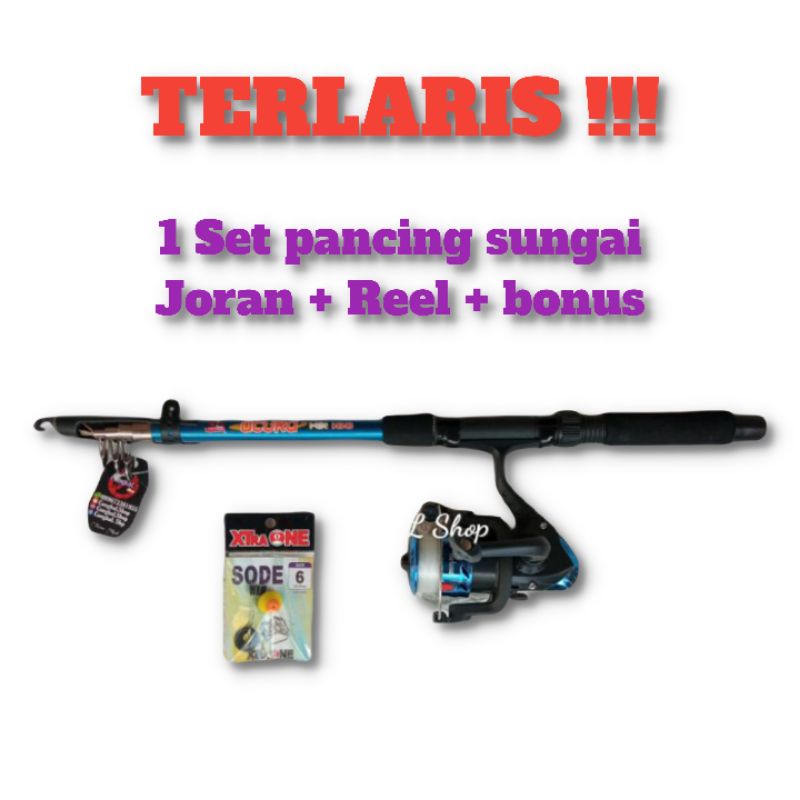 Jual PROMO!!! Set pancing antena reel spool plastik | Shopee Indonesia