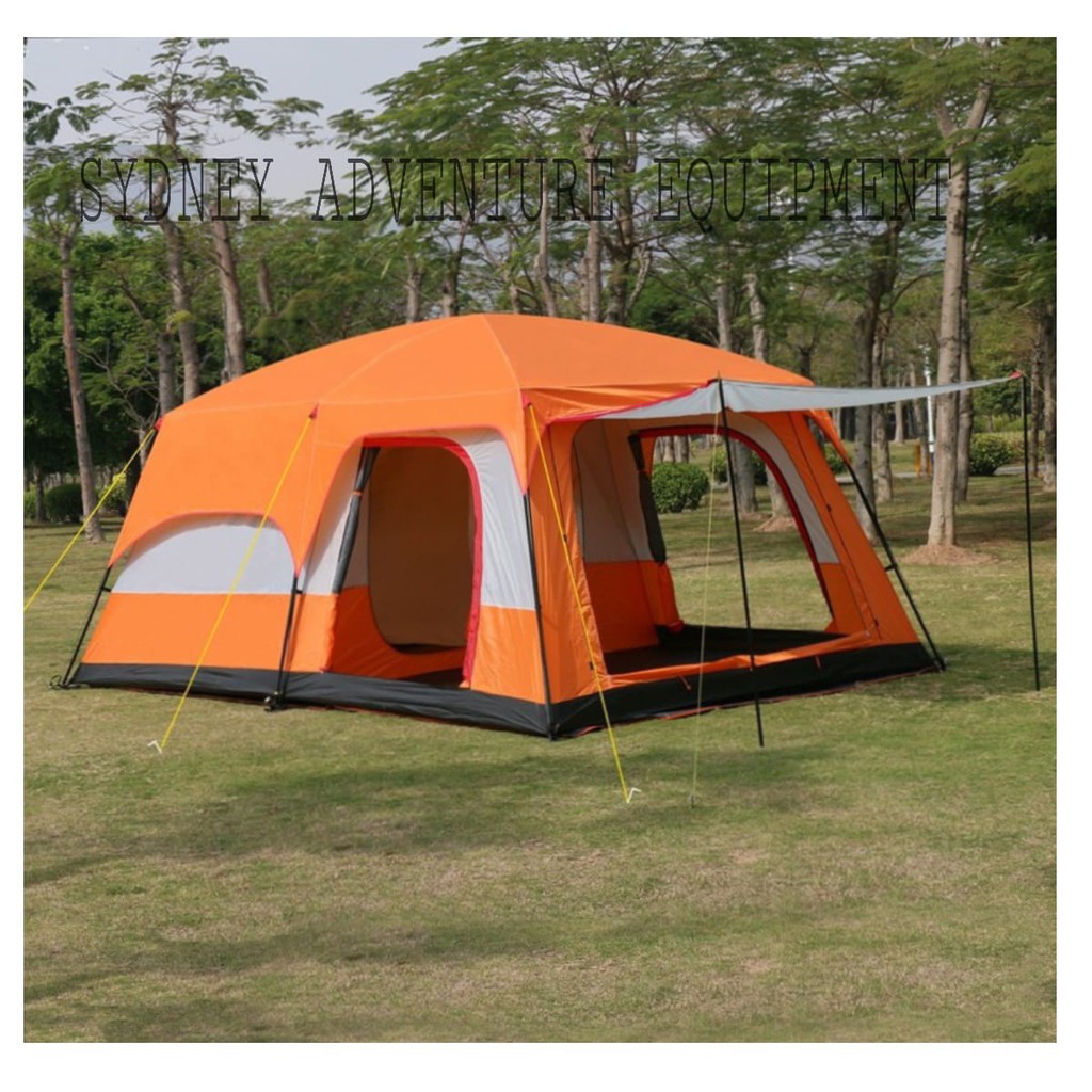 Tenda Camping Family Camel Kapasitas 10-12 Person Double Layer | Shopee ...