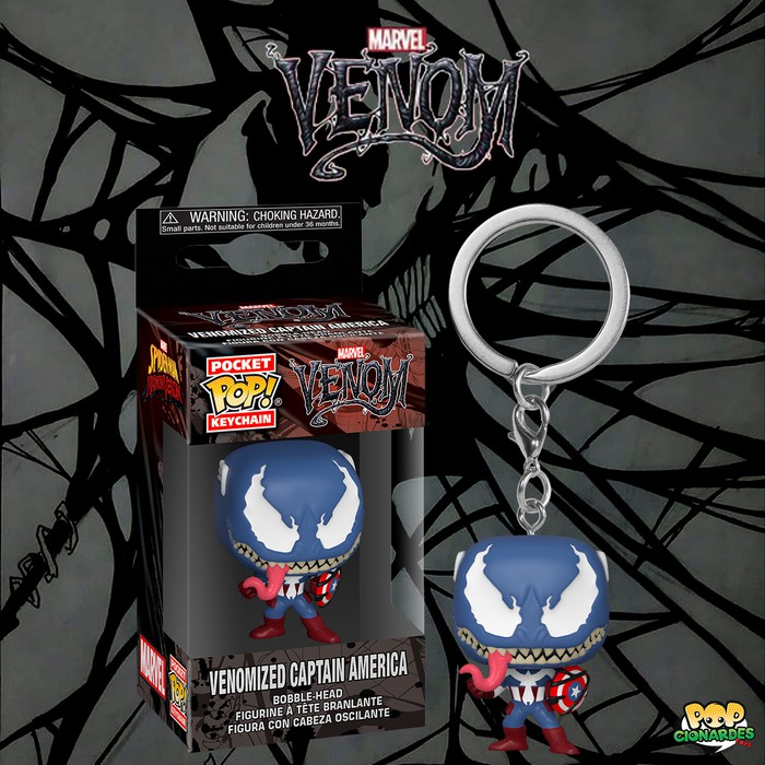 Jual Funko POP! Keychain - Marvel - Venom - Venomized Captain America ...