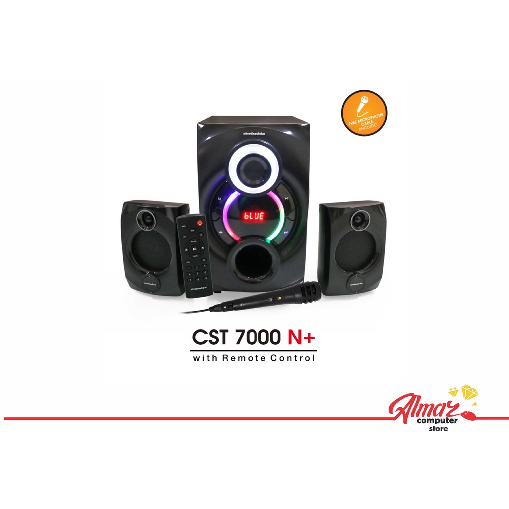 Jual Speaker Bluetooth Simbadda CST 7000N+ Subwoofer Bass Power LED ...