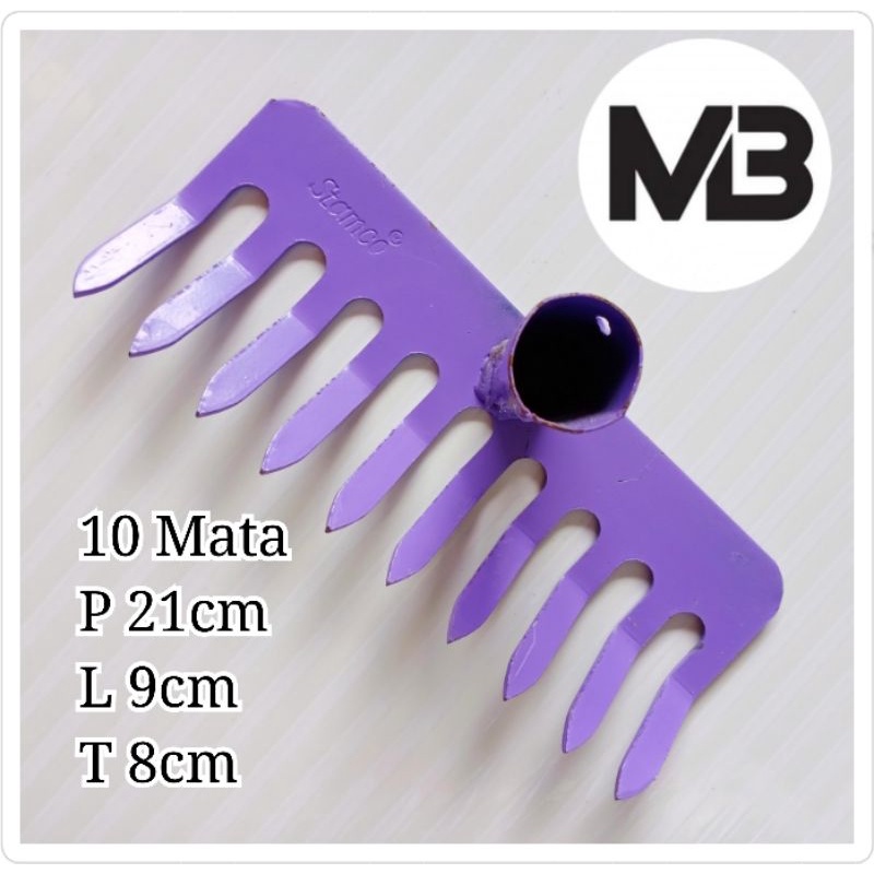 Jual Garpu Got Taman Besi l Garpu Garukan Sampah Tanah Kebun 10 Baris ...