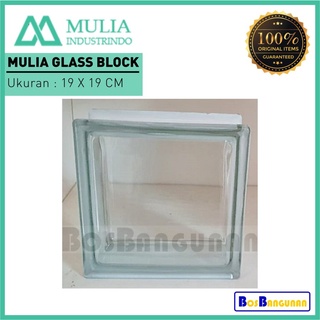 Jual Glass Block MULIA CLEAR 19x19 CM / Kaca Glass Blok MULIA 19x19x9.5 ...