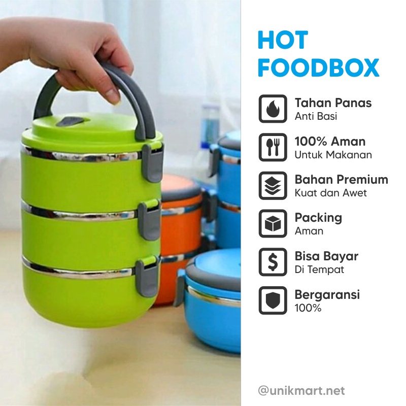 Jual Tempat Makanan Susun Tempat Penyimpanan Makanan Kotak Makan Hot ...