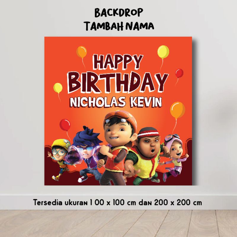 Jual BACKDROP BOBOBOY HAPPY BIRTHDAY SPANDUK HBD ULTAH DEKORASI ULANG ...