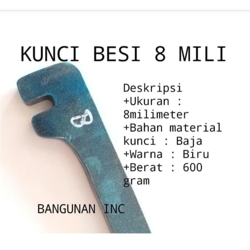 Jual KUNCI BESI BAJA 8 MM - PEMBENGKOK BESI | Shopee Indonesia