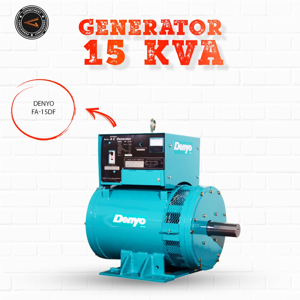 Jual AC Generator Denyo 15 KVA FA-15 DF FA15DF Alternator Listrik Genuine | Shopee Indonesia