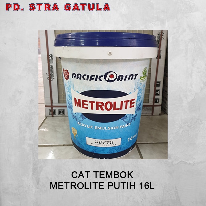 Jual CAT TEMBOK METROLITE 16 LITER PUTIH | Shopee Indonesia