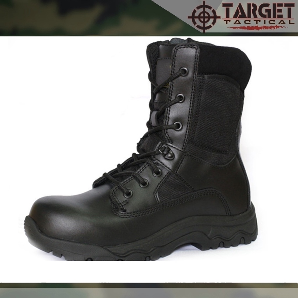 Jual TARGET MILITARY - Sepatu Tactical HANAGAL Army USA 9" Black Hitam ...