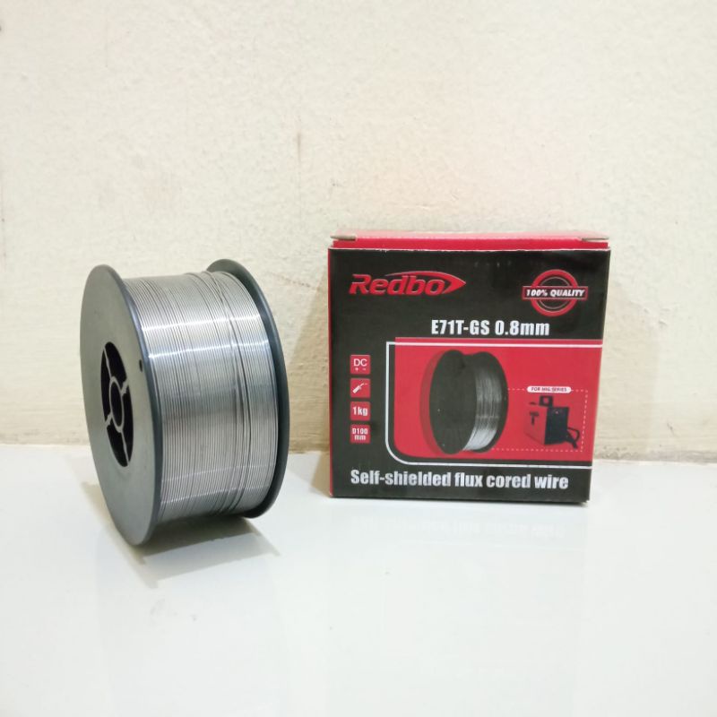 Jual REDBO KAWAT LAS MIG 0.8MM 1KG KAWAT LAS CO2 FLUX CORE WIRE KAWAT LAS MIG MiGi 120 130 ...