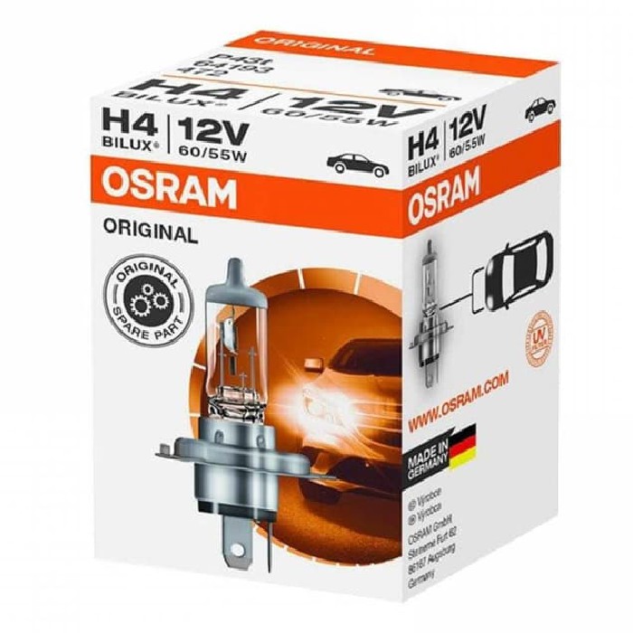 Jual ORI Bohlam Halogen H4 OSRAM 12V 60/55 Watt Headlight Lampu depan ...